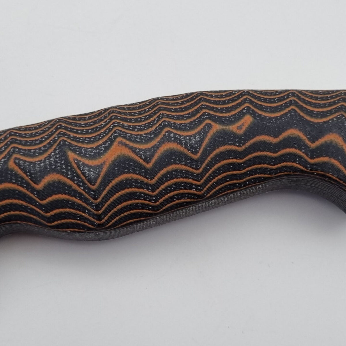 Norka JARS Jagd Outdoor Messer N690 60HRC Orange/Black Micarta Leder ...